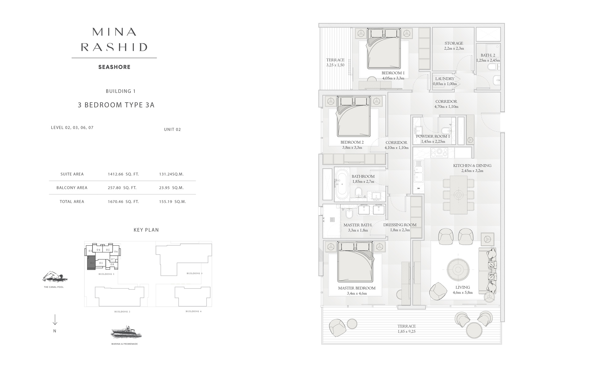 Emaar Sirdhana Apartments at Mina Rashid Port - Floor Plans